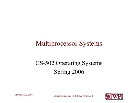 ppt multiprocessor systems powerpoint presentation free download