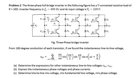 Three Phase Inverter Output Voltage Formula