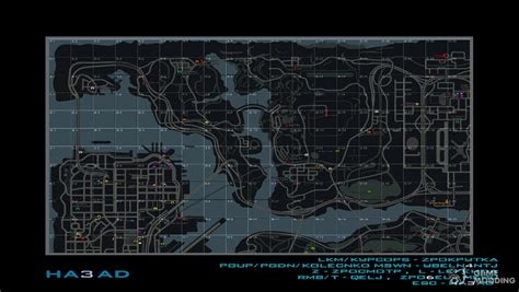 Map In The Style Of Gta Iv For Samp Rp With Squares