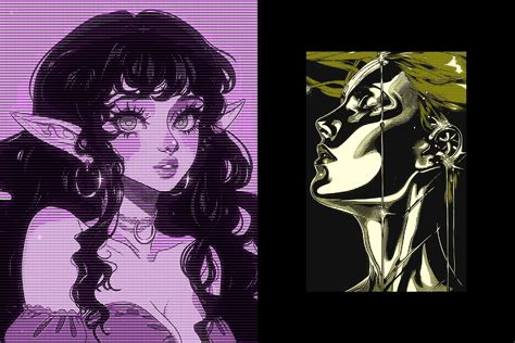 Dithering Photo Effect Design Cuts