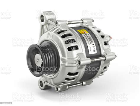 흰색 배경에 고립 된 자동차 교류발전기 3d 일러스트레이션 3차원 형태에 대한 스톡 사진 및 기타 이미지 3차원 형태 강철