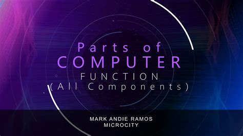 Computer Parts And Function Pptx