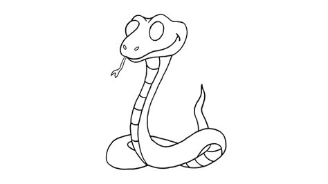 How To Draw A Snake Step By Step Hand Of Art