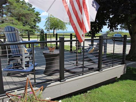 Maintenance Free Timbertech Deck With Cable Rail Braun Building Center