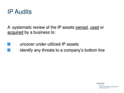 PPT IP Asset Management IP Audit And IP Due Diligence PowerPoint Presentation ID 6404609