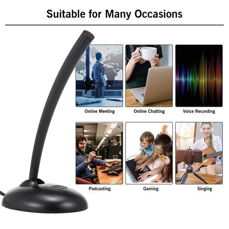 Usb Microphone Computer Recording Mic With Mute Bu Grandado