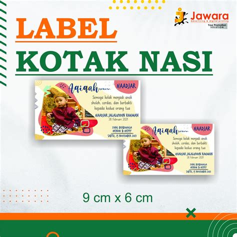 Jual Sticker Label Makanan Kotak Nasi Steorofom Jawara Print Ponorogo Madiun Magetan Ngawi