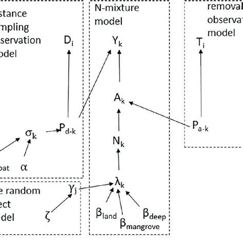 Diagram Of The Hierarchical Bayesian Model Used In The Analysis Dotted Download Scientific