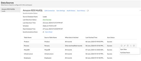 Import Data From Amazon Rds Mysql Zoho Analytics Help
