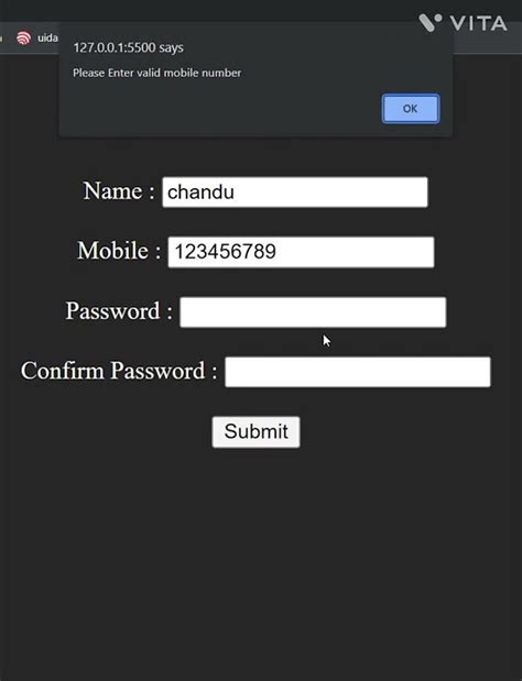Form Validation Using Html Css And Javascript With Source Code Is In Telegram Cstechbytes