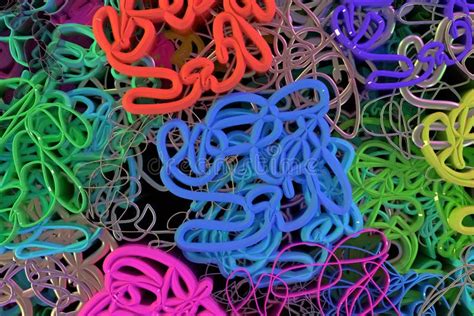 Decorative Illustrations Messy Colorful Curve Geometric Lines For Design Texture Background