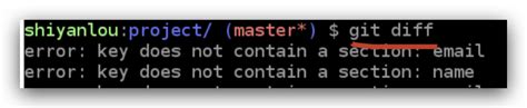 Github Git Error Key Does Not Contain A Section Stack Overflow