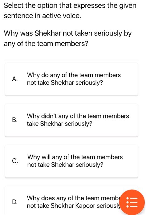 Select The Option That Expresses The Given StudyX