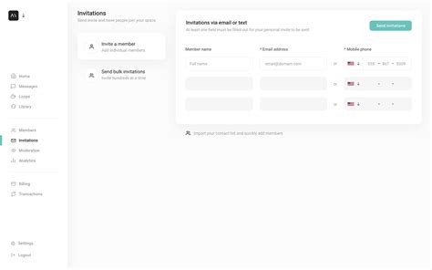 Manage Your Members Using The Dashboard DECLARATION