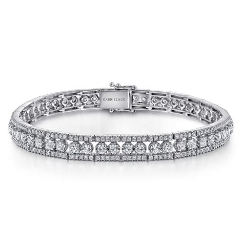 14k White Gold Diamond Tennis Bracelet