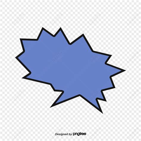 Cartoon Explosive Cloud Dialog Box Explosion Explosion Dialog Frame PNG Transparent Background