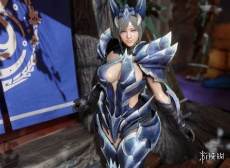 《怪物猎人崛起：曙光》ebb性感冰狼龙套装mod电脑版下载 叽哩叽哩游戏网acg（g站）