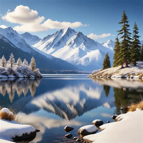 Ai 생성 호수 산 Pixabay의 무료 이미지