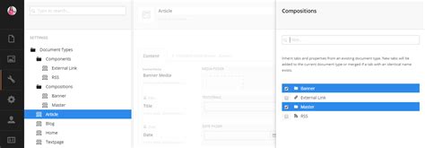 document type compositions in umbraco