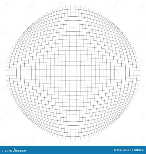 Spherical Globular Mesh Grid Convex Bulbous Circular Pattern