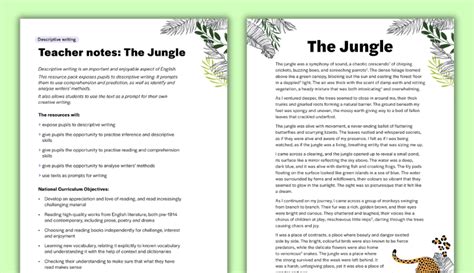 Year 7 English Worksheets Descriptive Writing Resources Teachwire