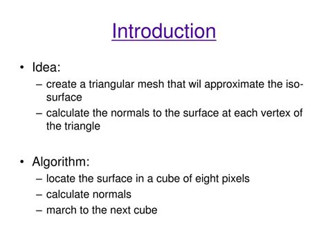 Ppt Volume Graphics Lecture 4 Isosurface Extraction Powerpoint
