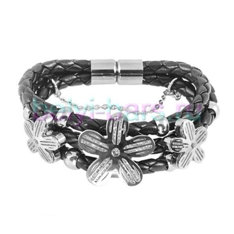 Браслет кожаный плетеный купить в интернет магазине Белый Барс Бижутерия Браслеты Кожаный