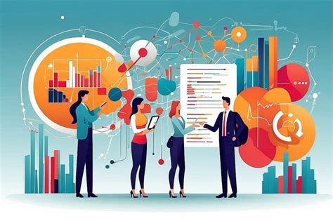 Premium Photo Teamwork And Data Analysis Concept Business Delineation