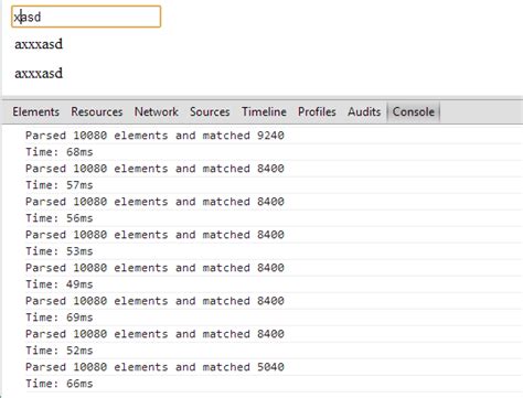 how to speed up javascript jquery for large inventory file stack