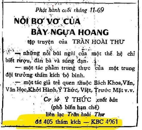 Nhìn Ra Bốn Phương TAI SAO MIÊN NAM KHÔNG CO TAC PHÂM VÊ CHIÊN TRANH Trân Hoai Thư