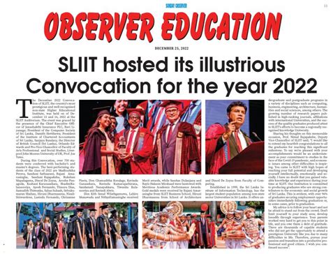 Sliit On Linkedin Sliit Hosted Its Illustrious Convocation For The Year 2022 Published On…