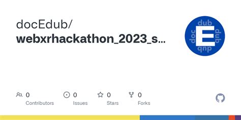Github Docedubwebxrhackathon2023submission