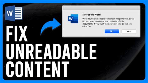How To Fix Unreadable Content In Word How To Fix Illegible Text In