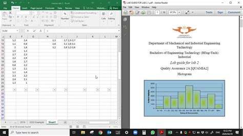 How To Construct A Histogram Diagram On Excel Youtube