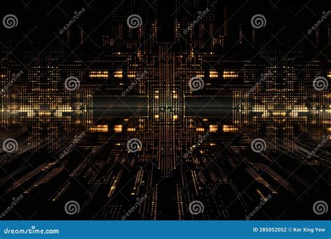 Binary Code And Circuitry Stock Illustration Illustration Of