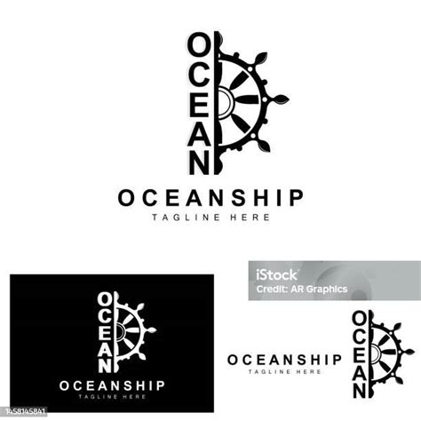 선박 조향 기호 바다 아이콘 바다 파도 범선 앵커 및 로프 회사 브랜드 항해 디자인 건축에 대한 스톡 벡터 아트 및 기타 이미지 건축 고래 골동품 Istock