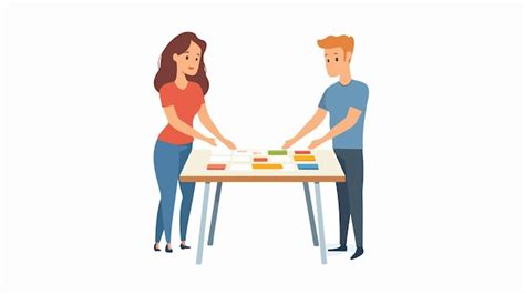 Effective RACI Matrix Concept With A Male And Female Working Together Premium AI Generated Vector