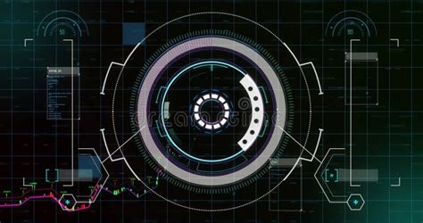 Animation Of Scope Scanning Over Speed Meters And Data Processing Stock Video Video Of Video