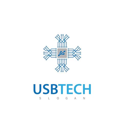 Premium Vector Usb Logo Technology Symbol