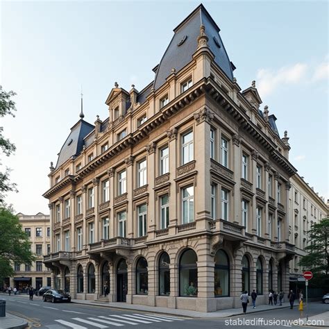Baroque Office Block Architecture Stable Diffusion Online