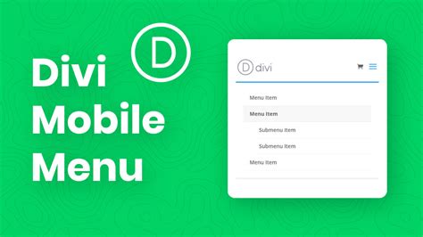 How To Customize And Style The Divi Mobile Menu Tutorial By Pee Aye