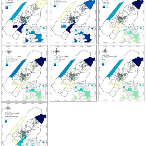 spatial patterns of regression coefficients between tourist vitality