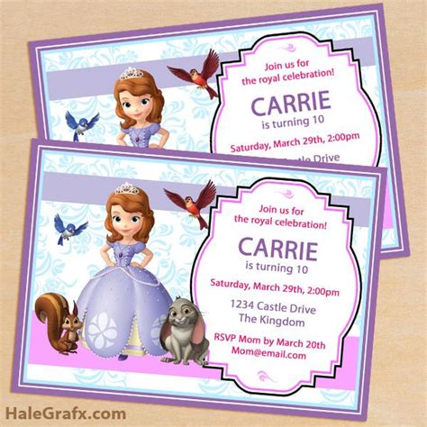 Sofia The First Invitations