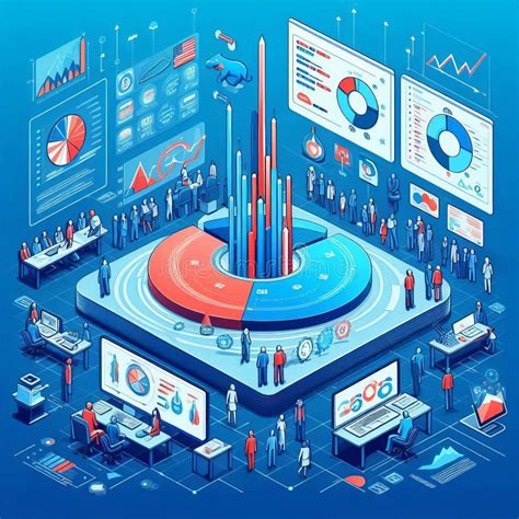 Data Visualization Graphics Use Data Visualization Techniques T Stock Image Image Of Election