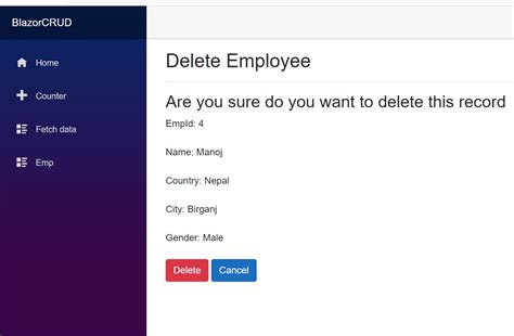 Crud Operation In Asp Net Core Blazor Chandradev S Blog