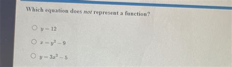 solved which equation does not represent a