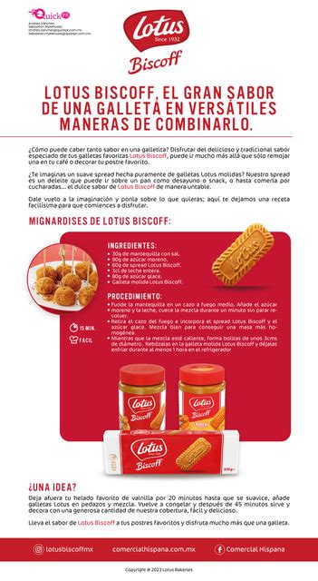 Lotus Biscoff ¡el Gran Sabor De Una Galleta Coreculinario