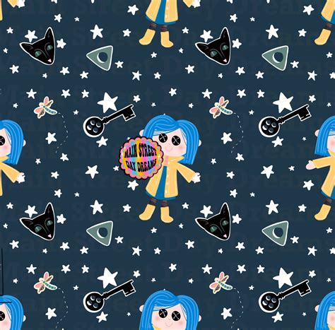 Coraline Digital Seamless Pattern Digital Only Etsy