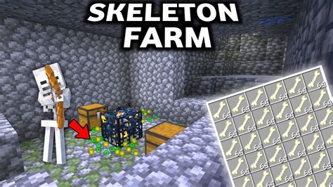 How To Make A Skeleton Farm With Spawner