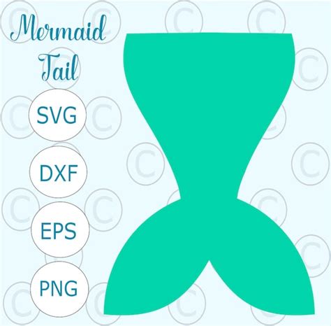 Mermaid Tail Svg Cut File Simple Mermaid Tail Silhouette Cut Files
